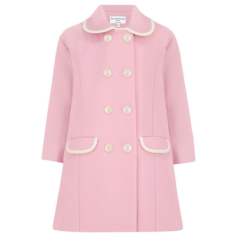 Pink Girls Coat (The Belgravia) Perfect Pink – Britannical