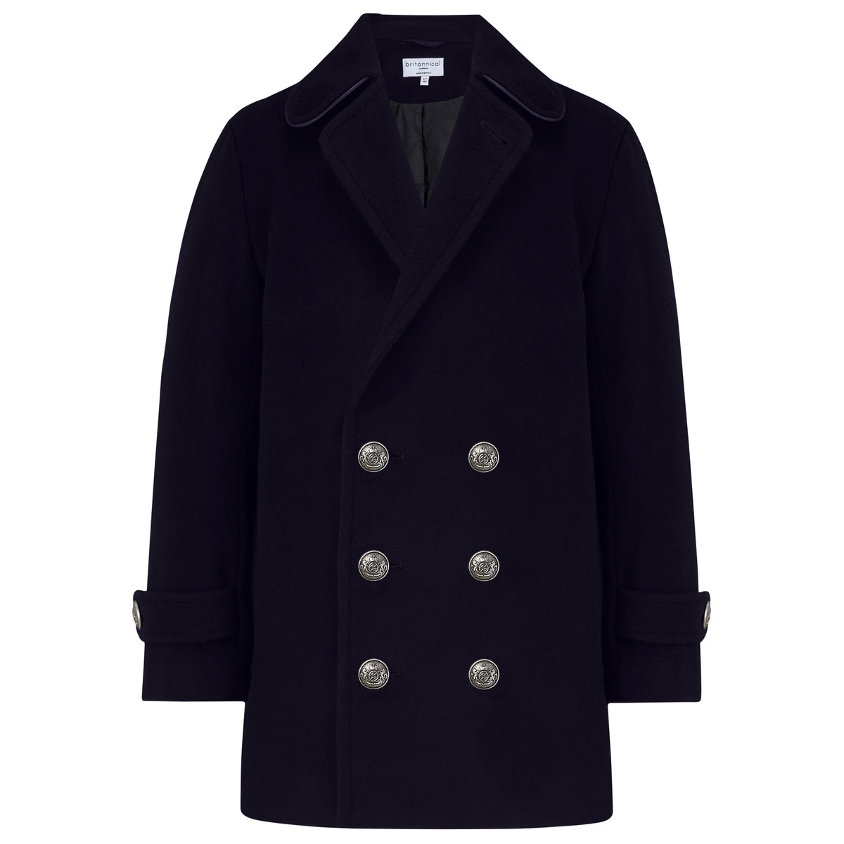 Dark Navy Boys Reefer Coat (The Lambeth) Ink Blue – Britannical